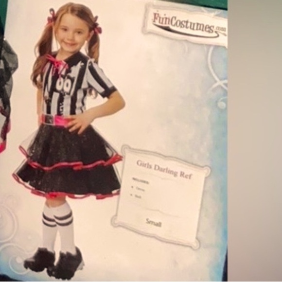 Fun World | Costumes | Funcostumes Girls Darling Referee Costume Black ...